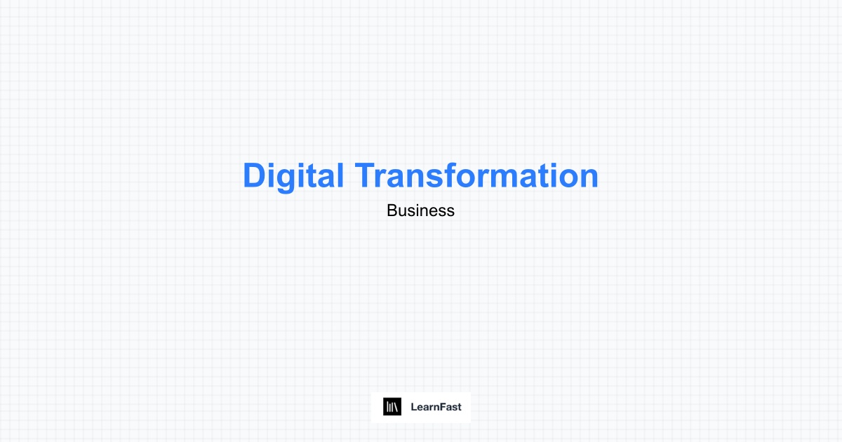 How to Learn Digital Transformation - Complete 2025 Guide | LearnFast
